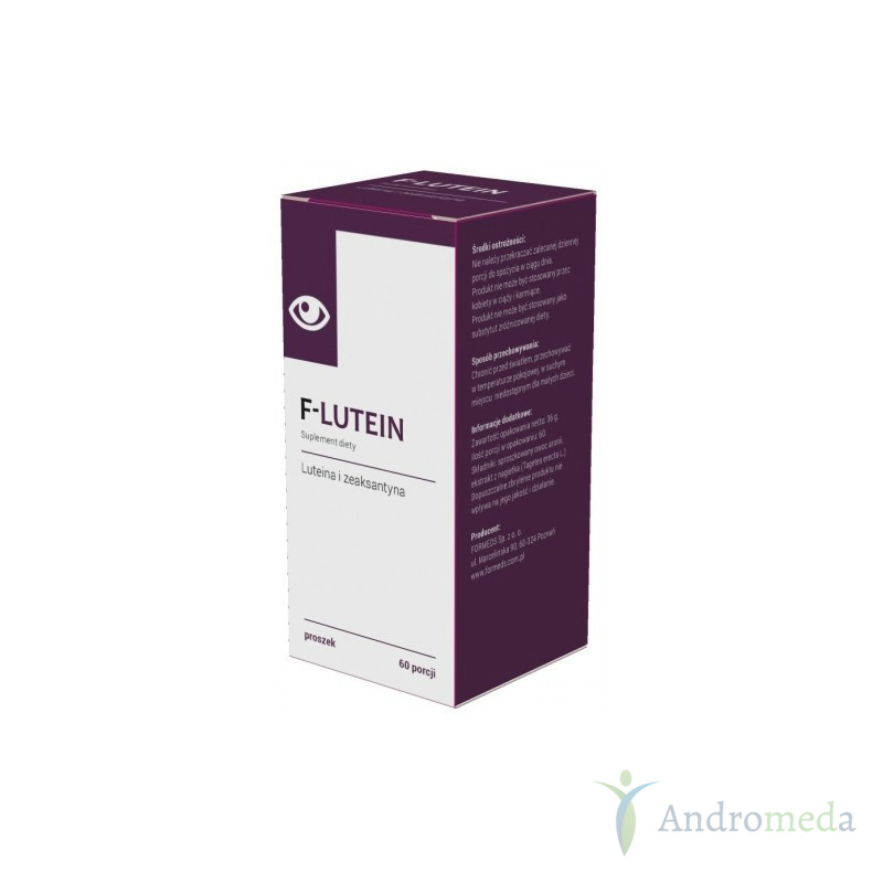 F-LUTEIN Luteina w proszku 60 porcji po 20 mg - Bio sklep Andromeda